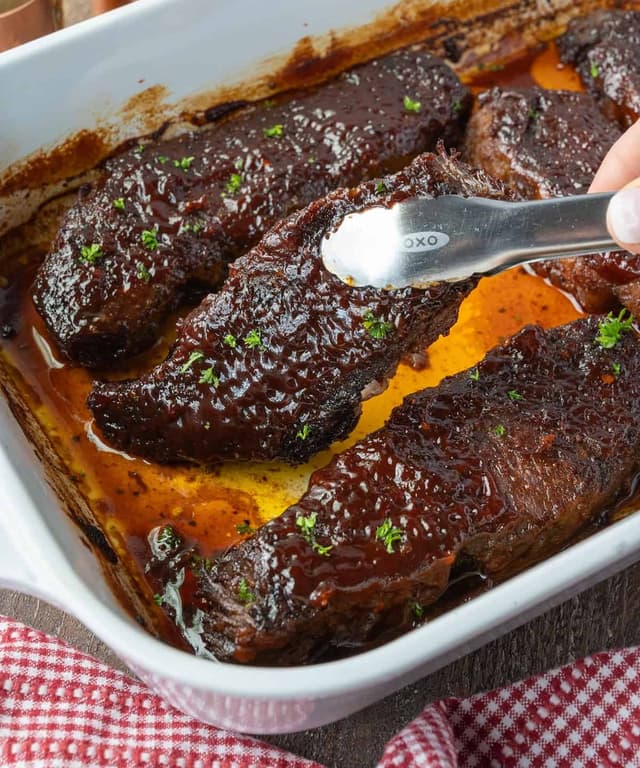 Oven Baked Boneless Beef Ribs | Punchfork