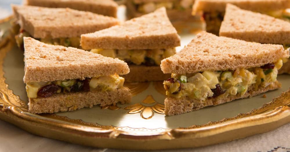 Curried Chicken Salad Tea Sandwiches | Punchfork