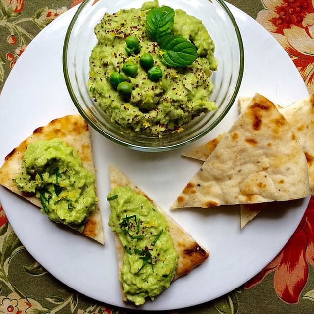 Fava Bean & Spring Pea Hummus | Punchfork
