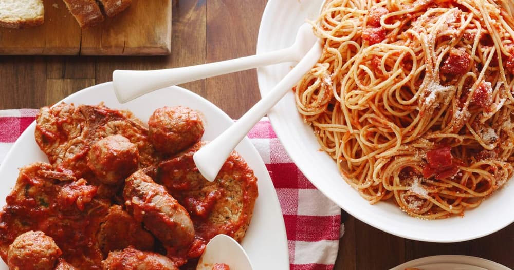 Sunday Gravy and Macaroni (Spaghetti, Really) | Punchfork