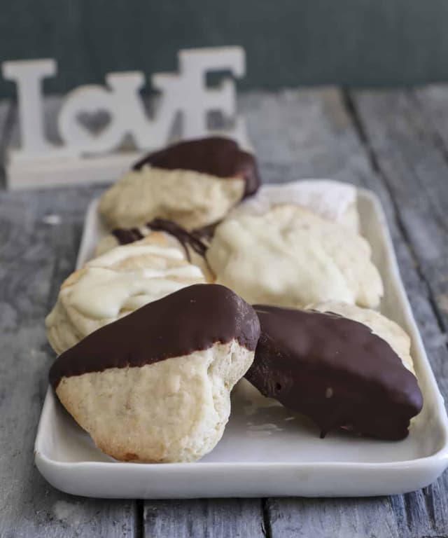 Chocolate Dipped Breakfast Cookies | Punchfork