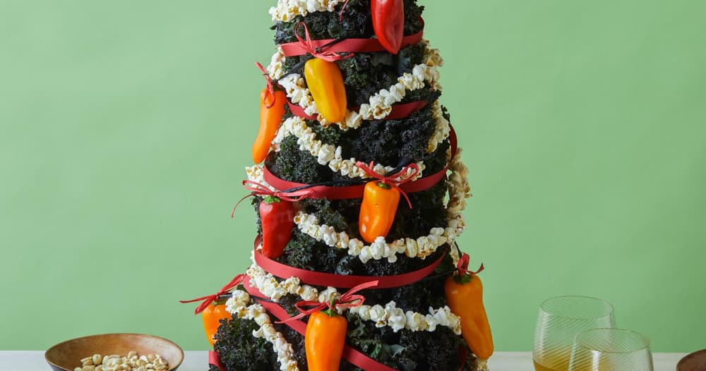 Cheese-Stuffed Pepper Christmas Tree | Punchfork