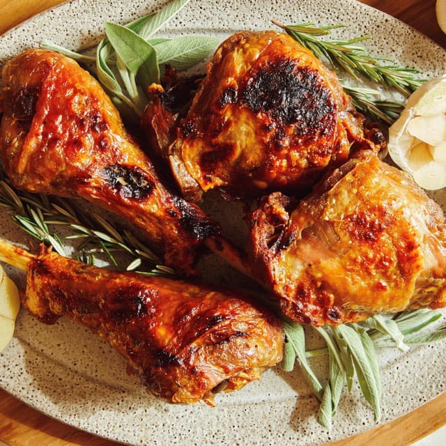 Turkey Confit with 40 Cloves of Garlic | Punchfork