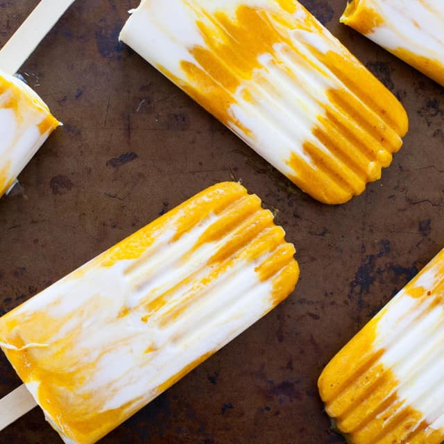 Mango Turmeric Lassi Ice Pops | Punchfork