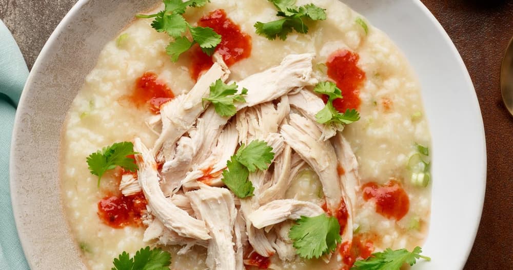 Slow Cooker Chicken and Ginger Congee | Punchfork