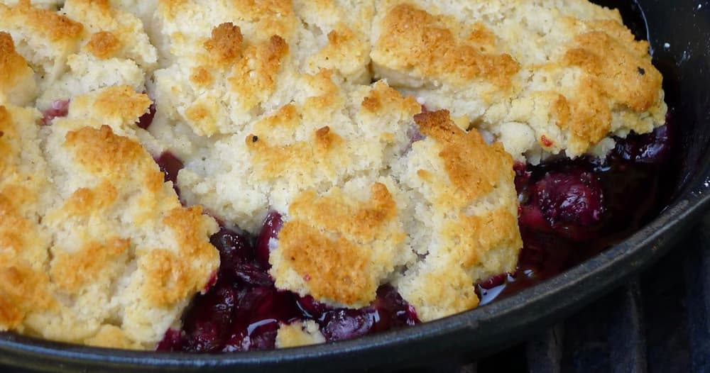 Gluten-Free Grilled Cherry Cobbler | Punchfork