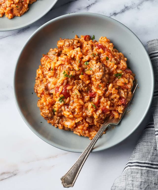 Italian Sausage Risotto | Punchfork