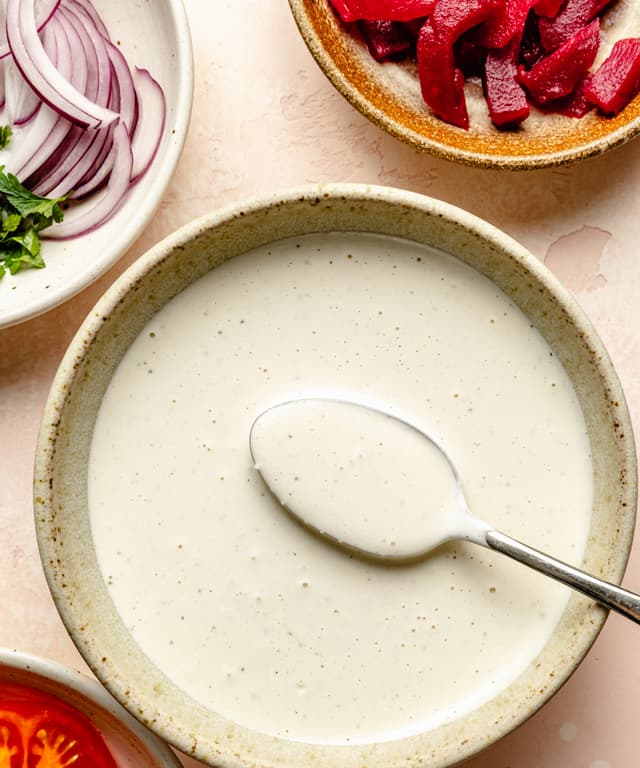 The Best Ever Shawarma White Sauce | Punchfork