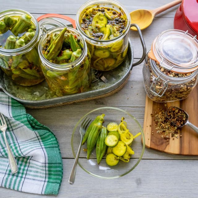 Quick and Easy Southern Pickles and Okra | Punchfork
