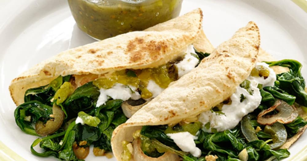 Ricotta-Spinach Tacos | Punchfork