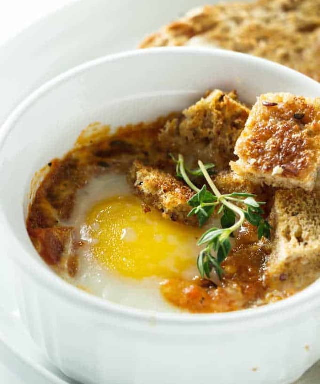 Baked Eggs In Ramekins Punchfork
