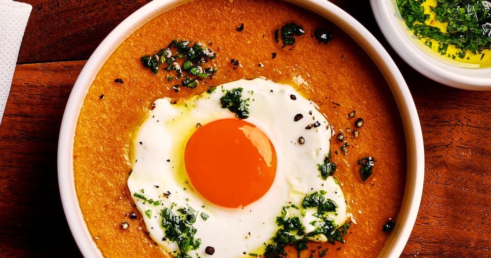 Burnt Toast Soup with an Egg on It | Punchfork