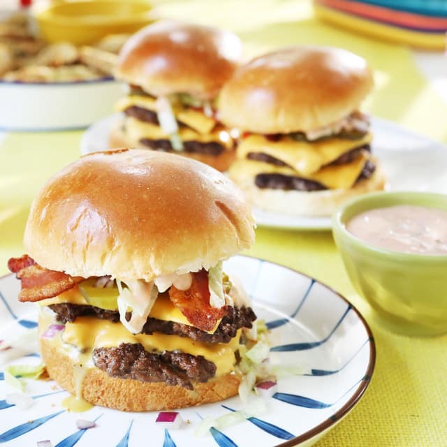 Smash Burgers with the Works | Punchfork