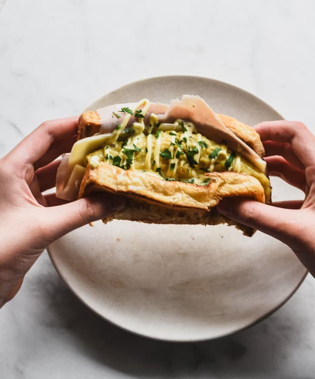Korean Egg Drop Sandwich (Breakfast Sandwich) | Punchfork