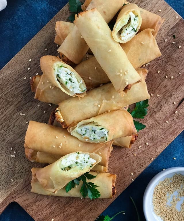 Lebanese Cheese Rolls (Rakakat Jibneh) | Punchfork