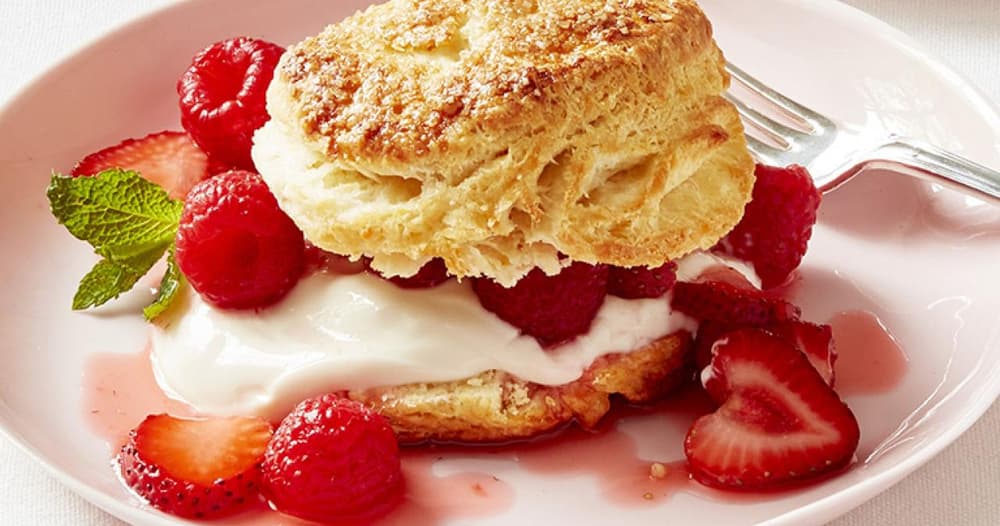 Red Berry Shortcakes with Honey Yogurt | Punchfork