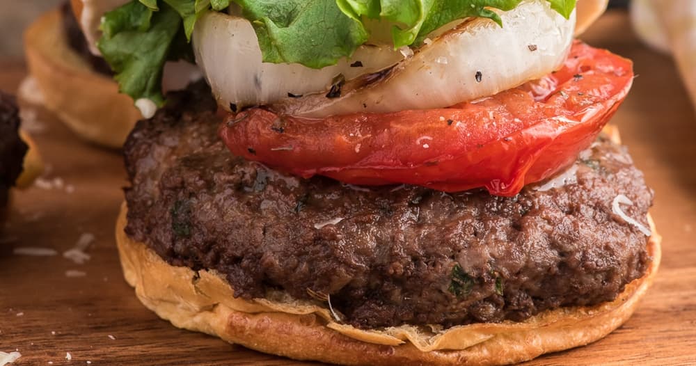Parmesan Crusted Beef Burgers | Punchfork
