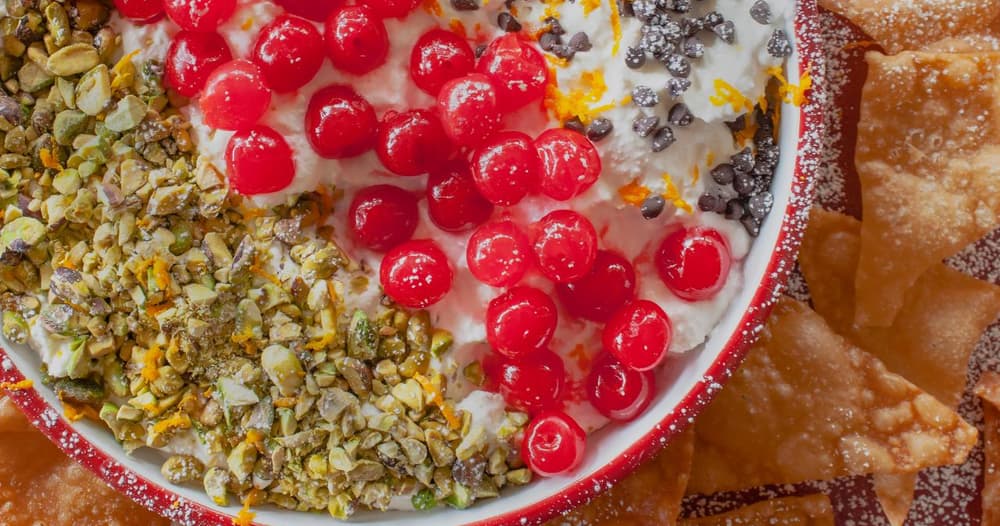 Deconstructed Cannoli Chips and Dip | Punchfork