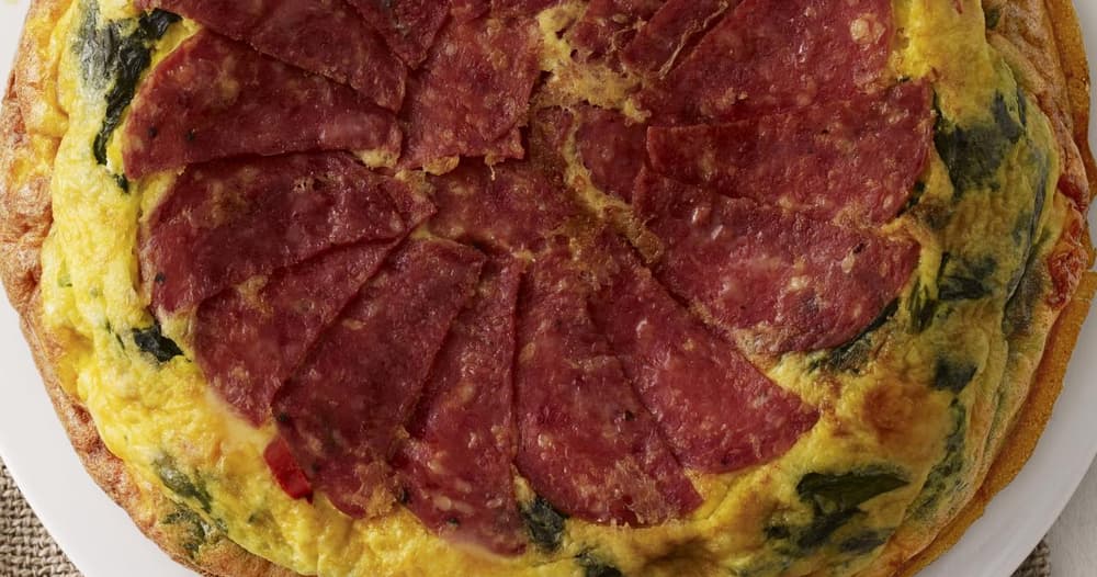 Salami-Broccoli Rabe Frittata | Punchfork