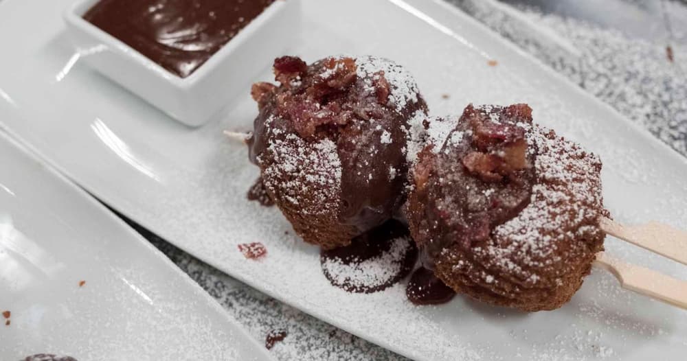 Carnival Bread Pudding on a Stick | Punchfork