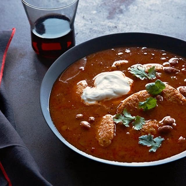 Spicy Chili with Chicken Finger Dumplings | Punchfork
