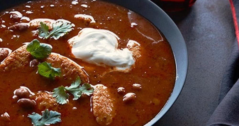 Spicy Chili with Chicken Finger Dumplings | Punchfork