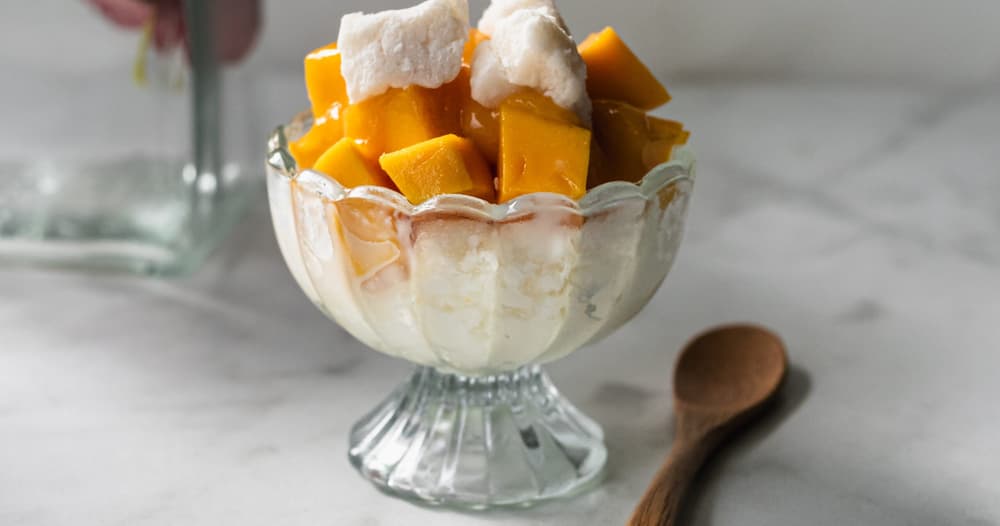 Mango Bingsu Korean Shaved Ice Punchfork