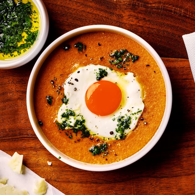 Burnt Toast Soup with an Egg on It | Punchfork