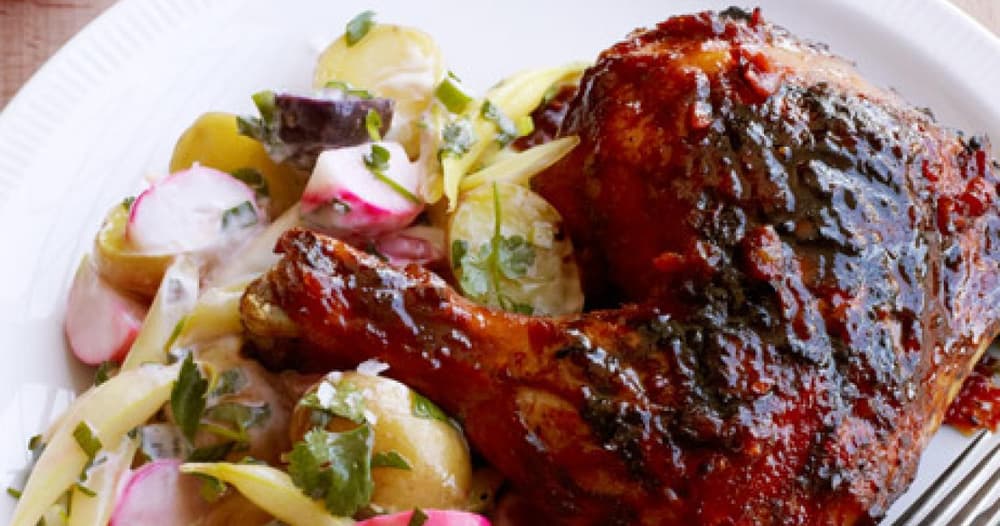 Grilled Ginger-Beer Chicken | Punchfork