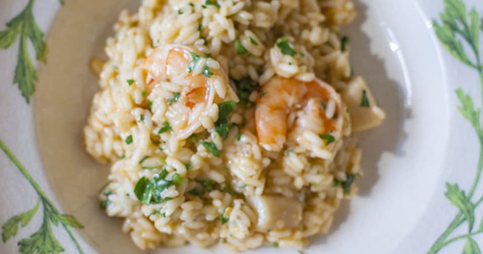 Italian Shrimp and Scallop Risotto | Punchfork