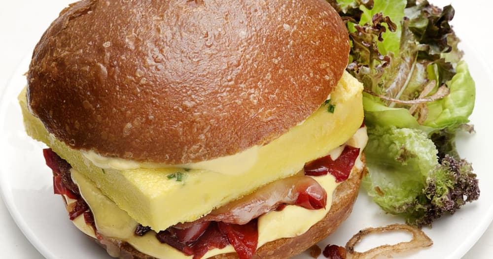 Baked-Egg and Canadian Bacon Sandwiches | Punchfork