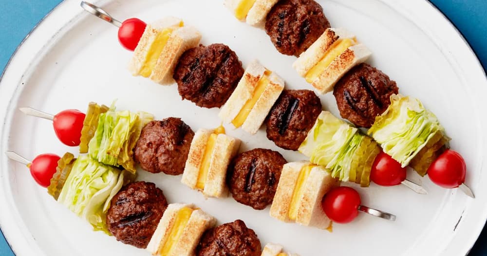 Grilled Cheeseburger Kebabs | Punchfork