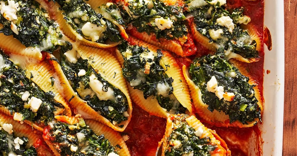 Spanakopita Stuffed Shells | Punchfork