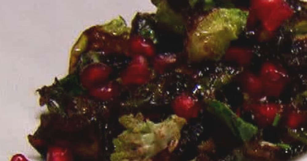 Frizzled Brussels Sprouts with Roasted Romanesco | Punchfork