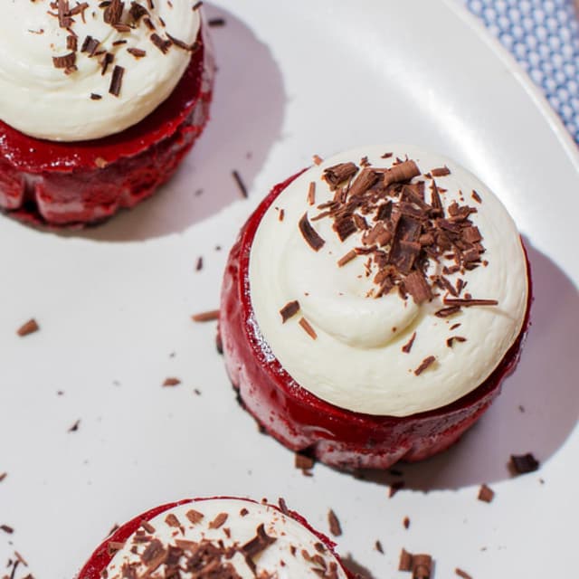 Mini Red Velvet Cheesecakes | Punchfork