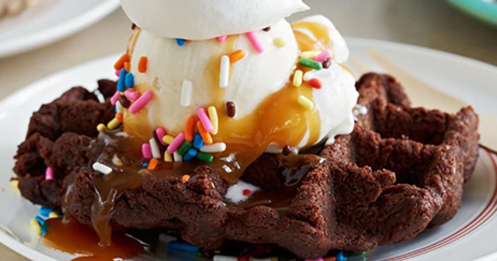 Waffled Brownie Sundae | Punchfork Waffled Brownie Sundae | Punchfork