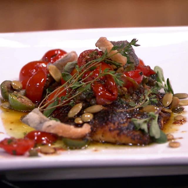 Red Chile Rubbed Grilled Arctic Char | Punchfork