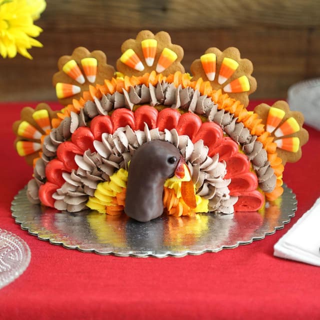 Sideways Turkey Cake | Punchfork