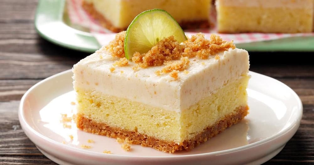 Key Lime Blondie Bars | Punchfork