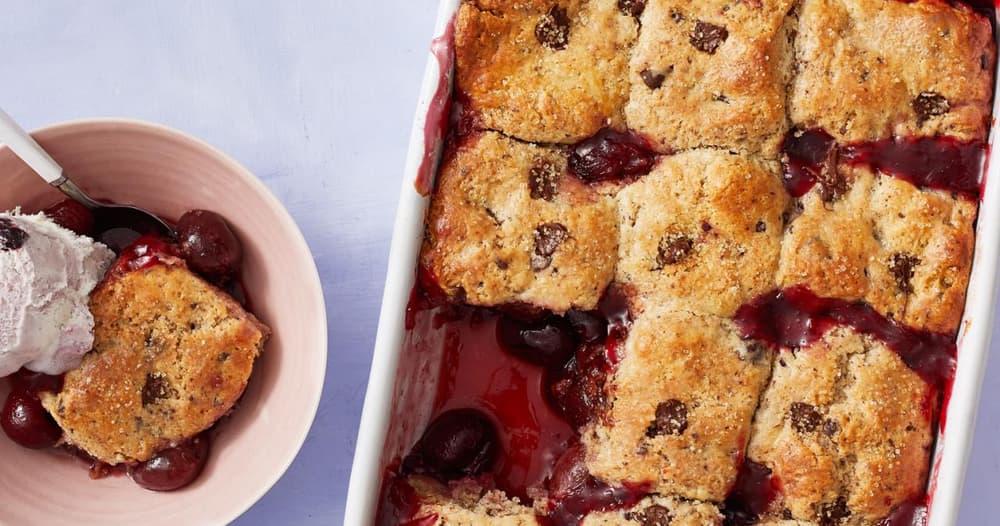 Cherry-Chocolate Cobbler | Punchfork