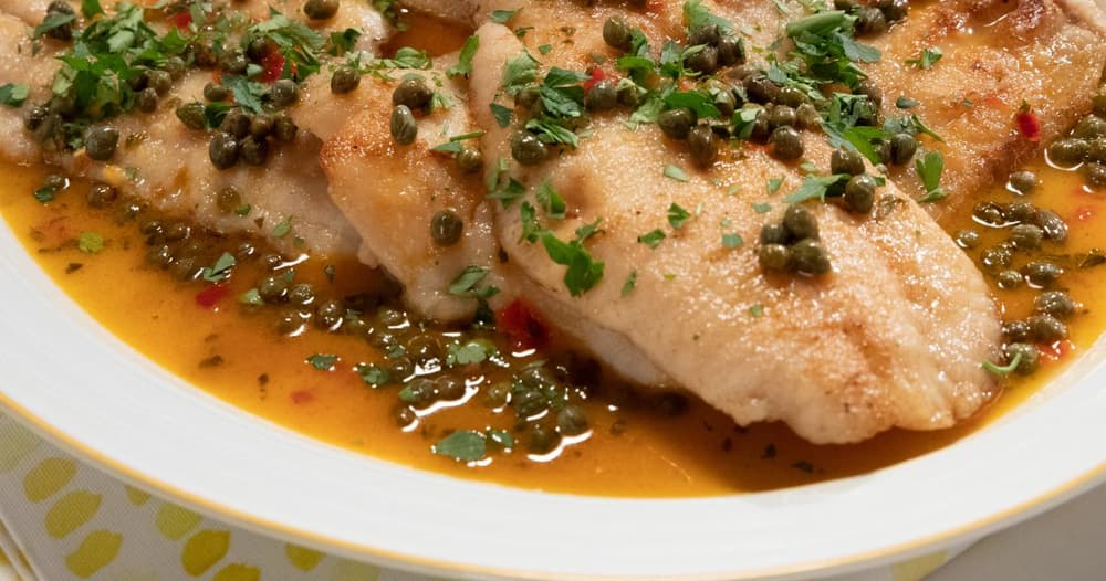 Sole with Lemon-Caper Sauce | Punchfork