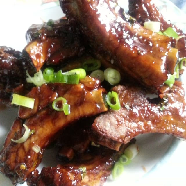 Crispy Deep Fried Baby Back Ribs with Tossing Sauce | Punchfork