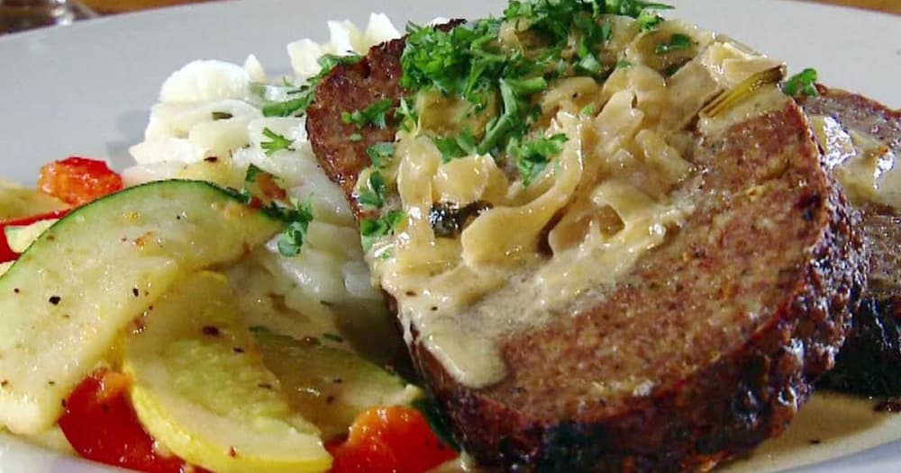 Irish Meatloaf with Cabbage Cream Sauce | Punchfork