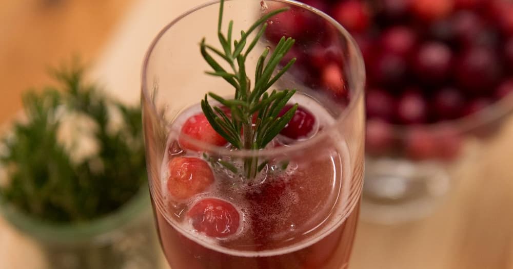 Cranberry Prosecco Fizz | Punchfork