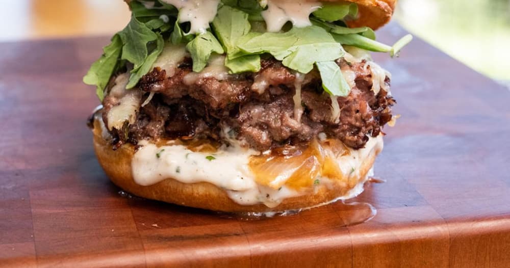 Braised Oxtail Burger | Punchfork