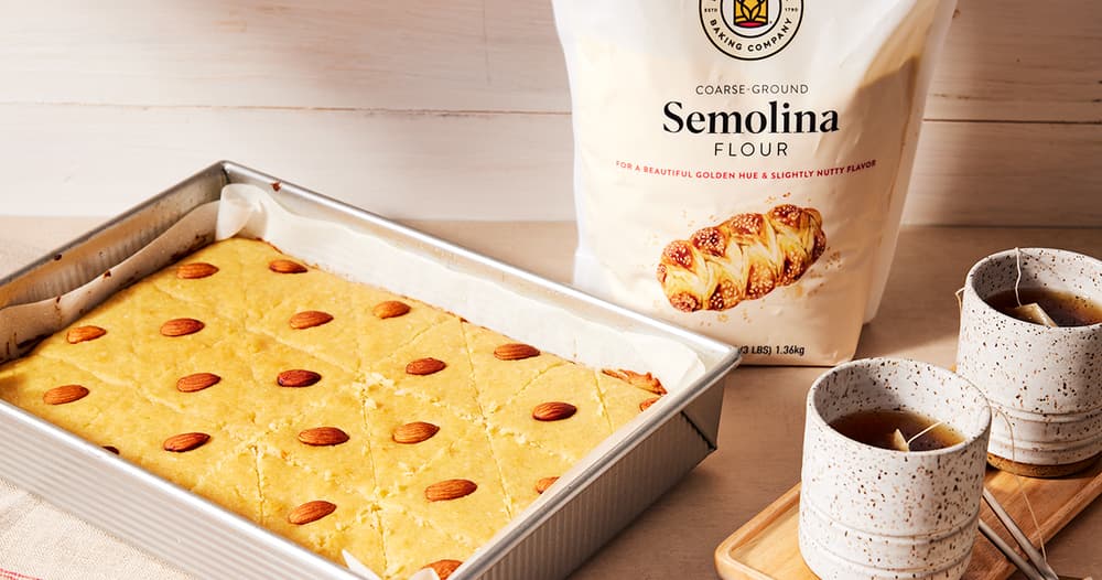 Basbousa (Syrup-Soaked Semolina Cake) | Punchfork