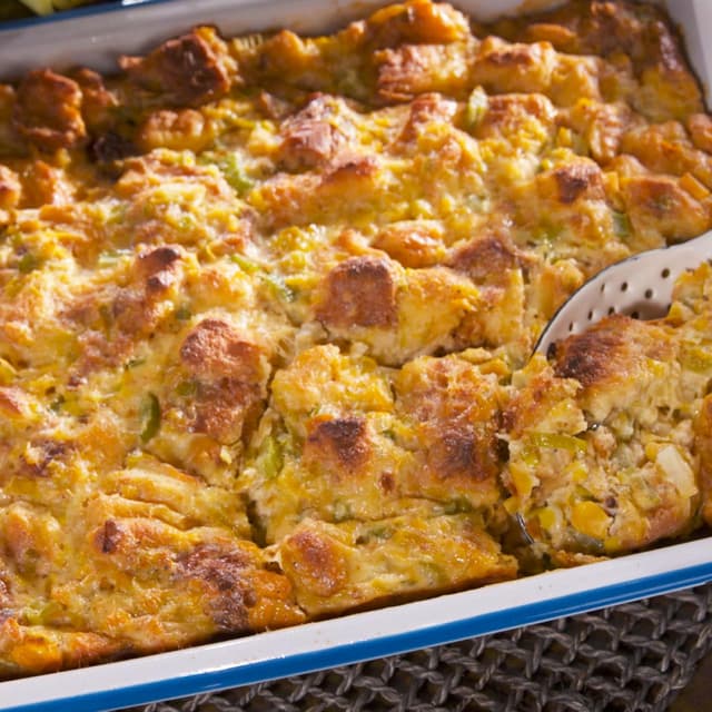 Creamed Corn Bread Pudding | Punchfork