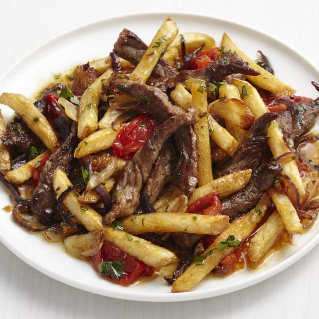 Beef Stir-Fry with French Fries | Punchfork