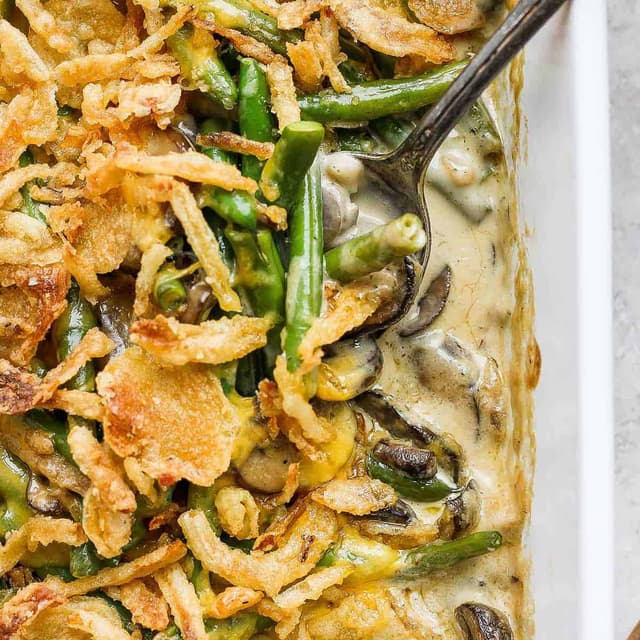 Green Bean Casserole With Cheese Punchfork