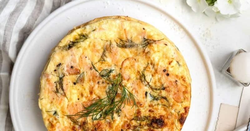 Pressure Cooker Smoked Salmon Frittata | Punchfork